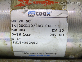 Kühlmittelventil MK 20 NC - gebrauchte und neu Maschinenhandel - Pagus