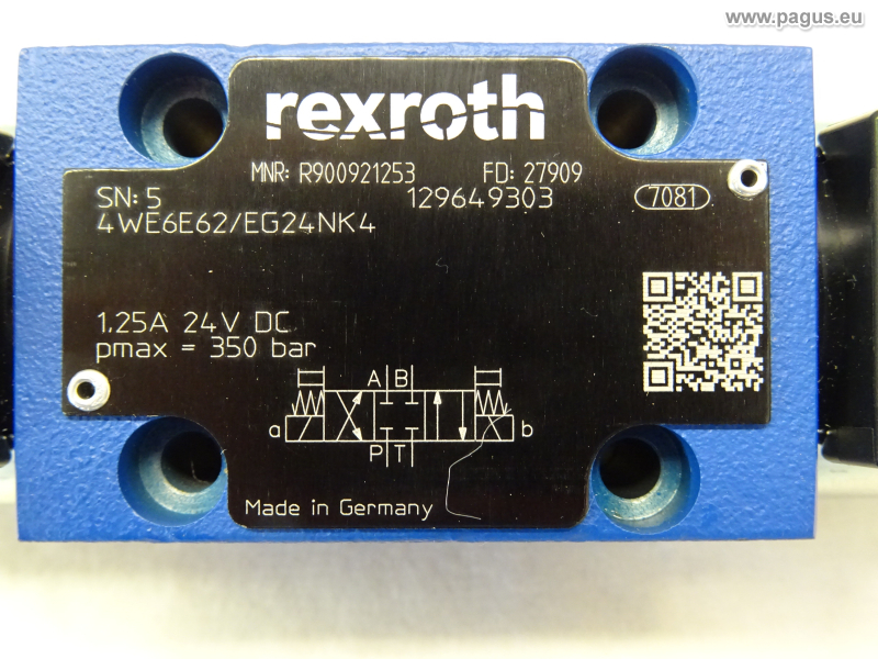 Wegeventil 4WE 6 E62/EG24NK4 - gebrauchte und neu Maschinenhandel - Pagus