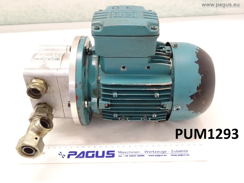 Flügelzellenpumpe KFZP-1+2/2.3/P/71/ 8(PTFE), mit Motor - gebrauchte und neu Maschinenhandel - Pagus