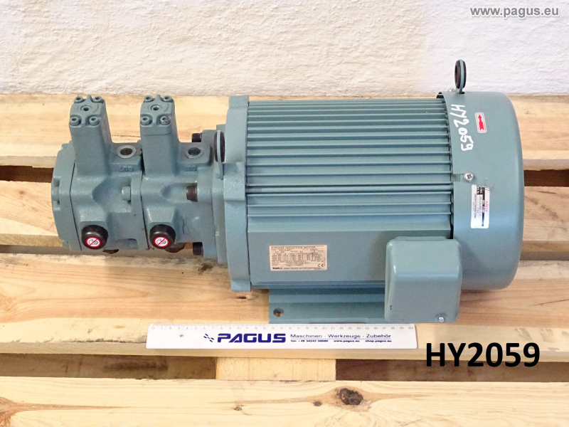 Doppel- Flügelzellenpumpe UVD-11A-A3A3-37-4-Y-6170H, mit Motor - gebrauchte und neu ...