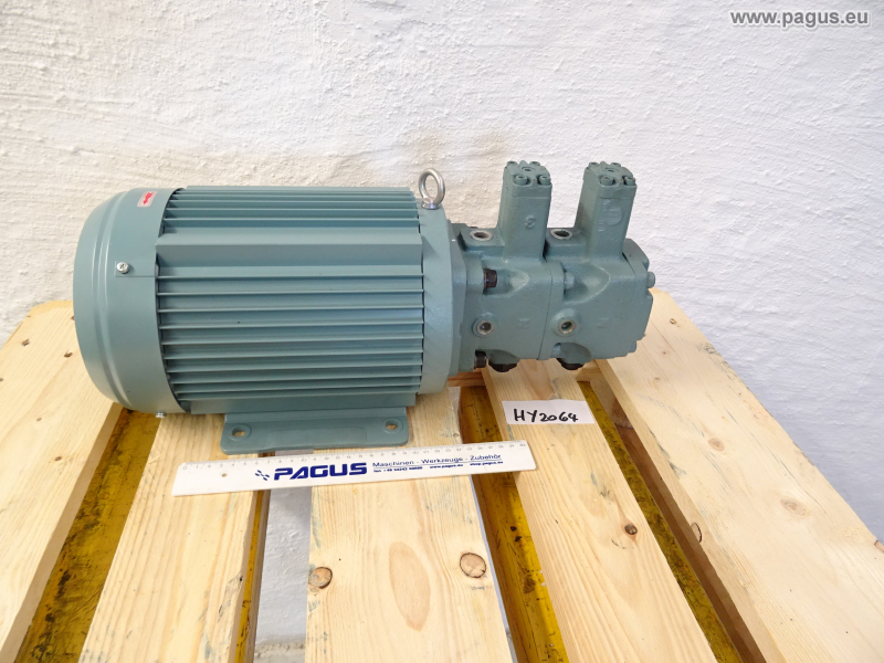 Doppel- Flügelzellenpumpe UVD-11A-A2A2-22-4-Y-6306H, mit Motor - gebrauchte und neu ...