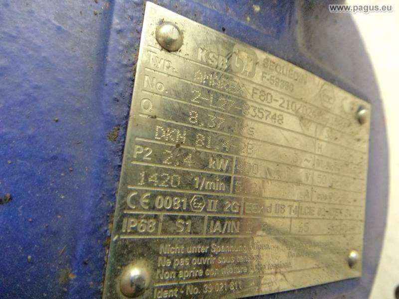Tauchpumpe F 80-210/024 - gebrauchte und neu Maschinenhandel - Pagus